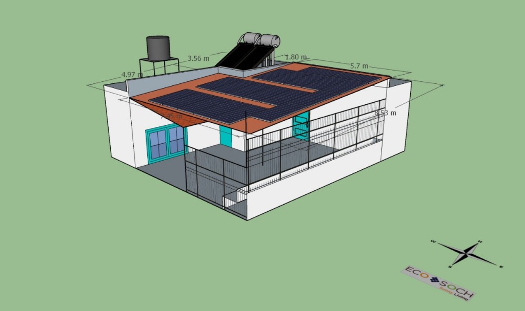 7kWp Residential Solar Rooftop System- Koramangala - EcoSoch Solar